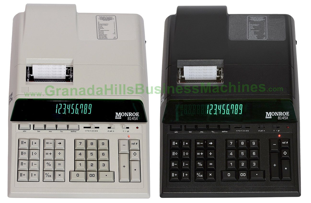 Monroe 8145X Heavy Duty Desktop Printing Calculator